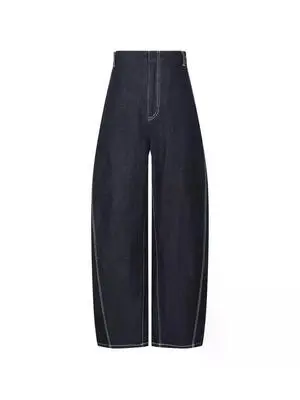 LESS Curved Leg Contrast Stitch Jeans