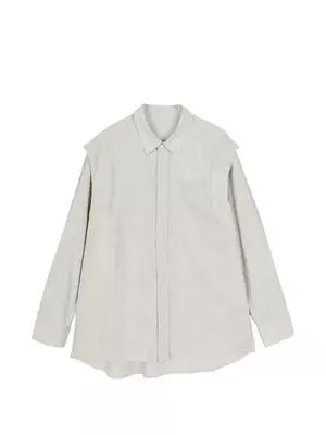 CROQUIS Gingham-check Shoulder-detail Shirt