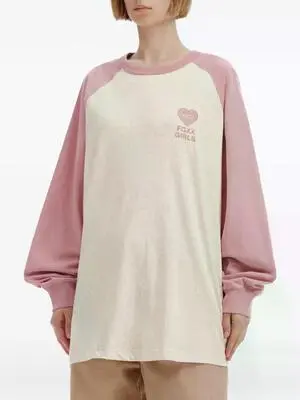 FINGERCROXX Raglan-sleeve T-shirt - Neutrals