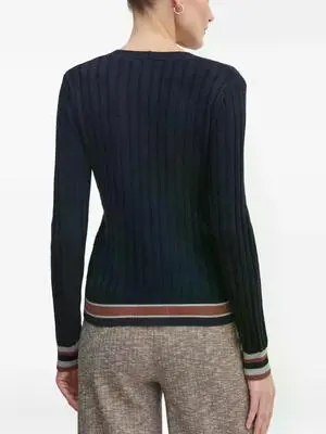 BENETTON Ribbed V-neck Sweater