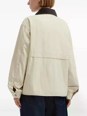 FINGERCROXX Corduroy-collar Logo-patch Jacket