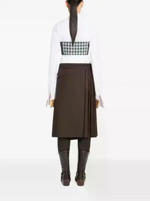 Dries Van Noten Cotton Flannel Bandeau Top