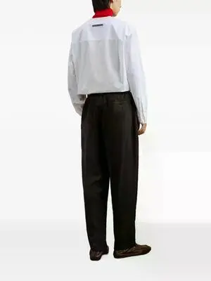 CROQUIS Pleated Tapered Trousers - Black