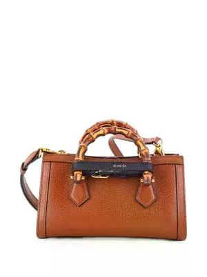 Gucci Diana Nm Convertible Leather Small Shoulder Bag - Brown