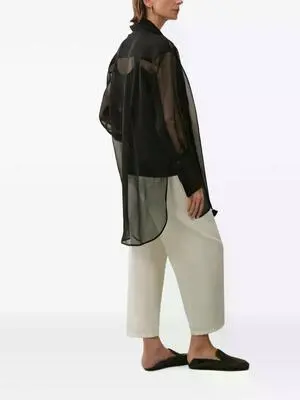 LESS V-neck Silk Blouse