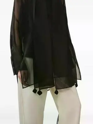 LESS V-neck Silk Blouse
