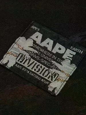 AAPE BY *A BATHING APE Aapeunvs Camouflage-print Embroidered T-shirt