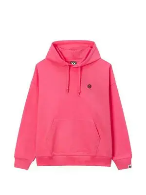 FINGERCROXX Graphic Print Drawstring Hoodie - Pink