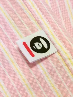 AAPE BY *A BATHING APE Moonface Striped Button-down Shirt