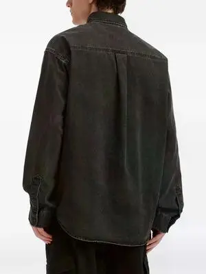 FINGERCROXX Logo-patch Button-down Shirt Jacket