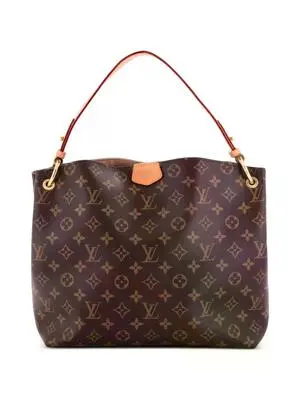 LOUIS VUITTON Monogram Canvas Pm Hobo Bag - Brown