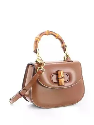 Gucci Bamboo 1947 Leather Mini Top Handle Bag