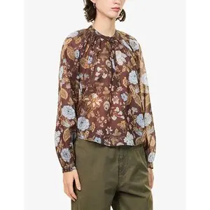 Rails Tali Sheer Woven Blouse