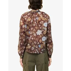 Rails Tali Sheer Woven Blouse