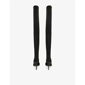 Victoria Beckham Harlow 100 Suede Thigh-high Boots