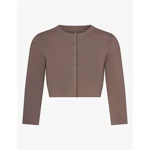 SKIMS Refined Knit Cropped Cardigan