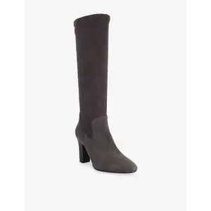 DUNE Stretch Suede Knee-high Boots