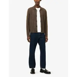 PERCIVAL Archive Ribbed-trim Wool-blend Cardigan