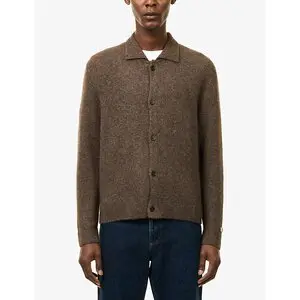 PERCIVAL Archive Ribbed-trim Wool-blend Cardigan