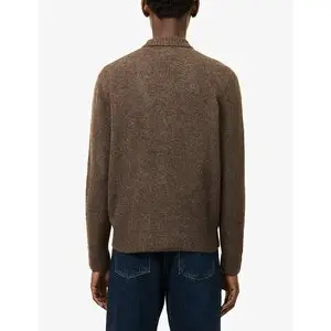PERCIVAL Archive Ribbed-trim Wool-blend Cardigan