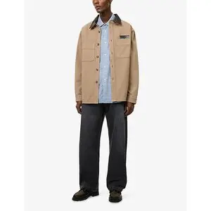 PALMES Cotton Jacket With Patch Pockets And Logo