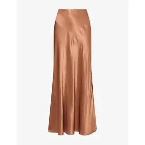 Rails Romina Draped Satin Maxi Skirt