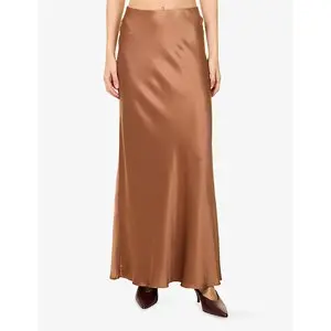 Rails Romina Draped Satin Maxi Skirt