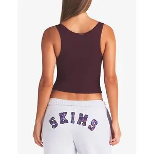 SKIMS Scoop-neck Cotton Rib Tank Top