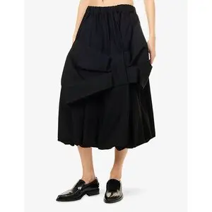 Noir Kei Ninomiya Oversized-bow Balloon Wool Midi Skirt