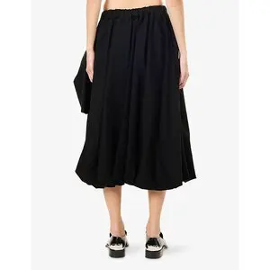 Noir Kei Ninomiya Oversized-bow Balloon Wool Midi Skirt