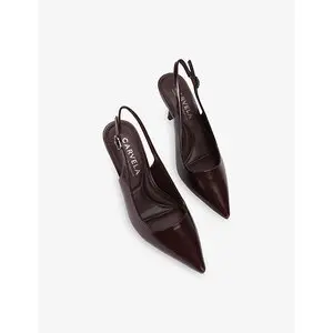 Carvela Spirit Slingback Faux Leather Heeled Courts