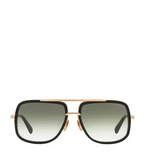 Dita Mach-one Square Frame Aviator Sunglasses - Black