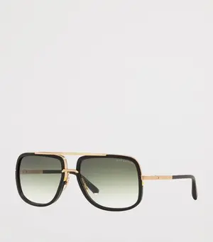 Dita Mach-one Square Frame Aviator Sunglasses - Black