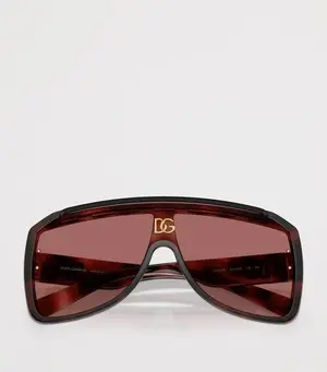 Dolce & Gabbana Wrap-around Pilot Sunglasses