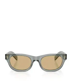 Prada Acetate Pr C09s Cat Eye Sunglasses - Grey