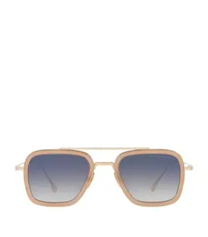 Dita Titanium Aviator Sunglasses - Pink