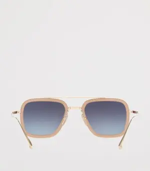 Dita Titanium Aviator Sunglasses