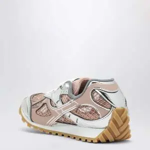 Bottega Veneta Orbit Sneakers In Leather And Technical Fabric - Multicolor