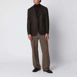 SANTANIELLO Prince Of Wales Check Single-breasted Blazer