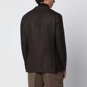 SANTANIELLO Prince Of Wales Check Single-breasted Blazer