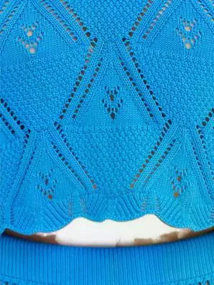 BENETTON Openwork Knitted Top