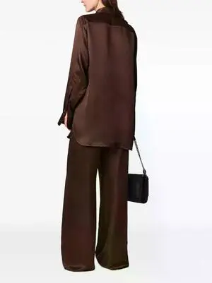 Stella McCartney Star Silk Jacquard Wide-leg Trousers