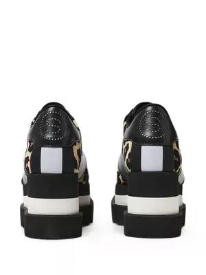 Stella McCartney Sneak-elyse Leopard Platform Sneakers