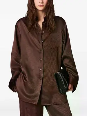 Stella McCartney Star Silk Jacquard Shirt