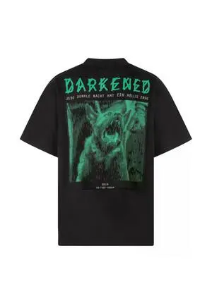 44 LABEL GROUP Darkened Dog Graphic Print T-shirt