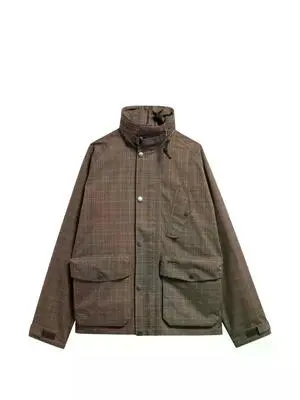 Barbour Transport Ursula Check-pattern Hooded Jacket - Brown