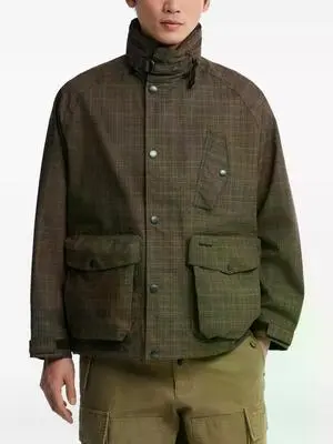 Barbour Transport Ursula Check-pattern Hooded Jacket