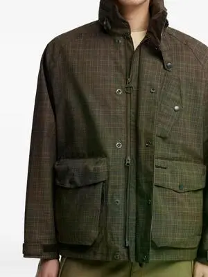 Barbour Transport Ursula Check-pattern Hooded Jacket
