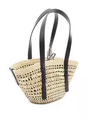 Loewe Small Raffia Basket Bag