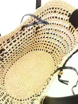 Loewe Small Raffia Basket Bag